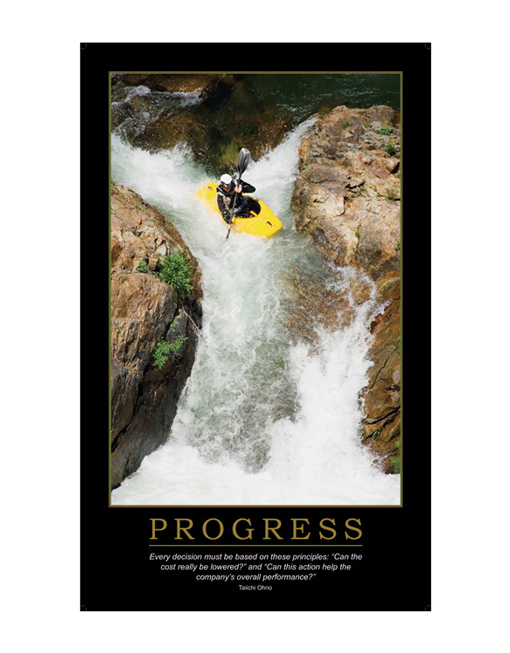 Progress Poster - Taiichi Ohno Quote - Enna.com